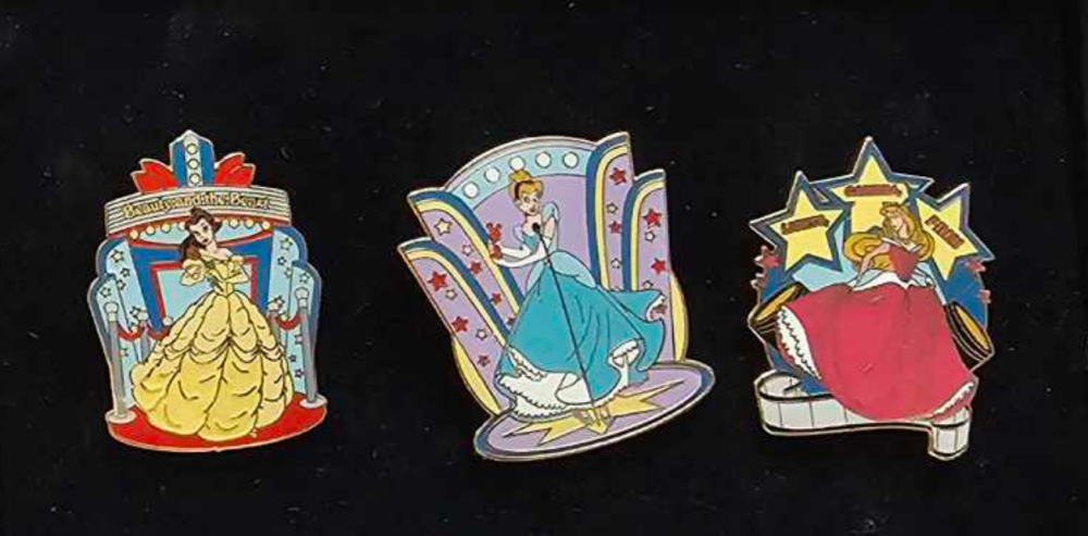 91284 - 3 Princess Exclusive Box Set - Lights, Camera, Pins! - Walt ...