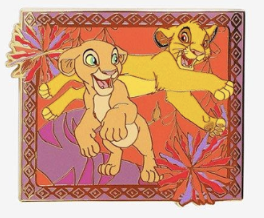 91369 - Young Simba and Nala - BoxLunch - The Lion King Framed Blind ...
