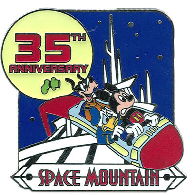 91458 - 35th Anniversary - Space Mountain - Walt Disney World Disney Pin