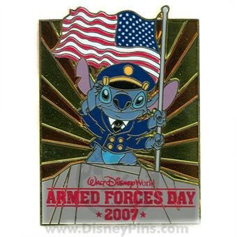 91711 - Stitch - Armed Forces Day - Walt Disney World Disney Pin