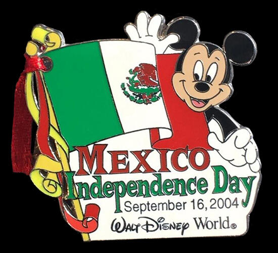 92145 - Mickey Mouse with the Mexican Flag - Mexico Independence Day ...