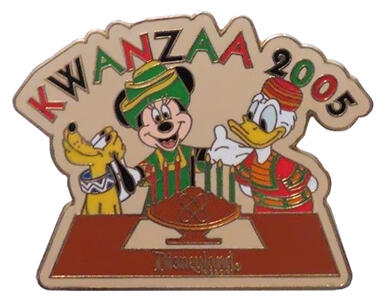 93038 - Kwanzaa 2005 - Pluto, Minnie, Donald - Kwanzaa - Disneyland ...