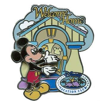 93296 - Mickey Mouse - Welcome Home - Disney Vacation Club Disney Pin