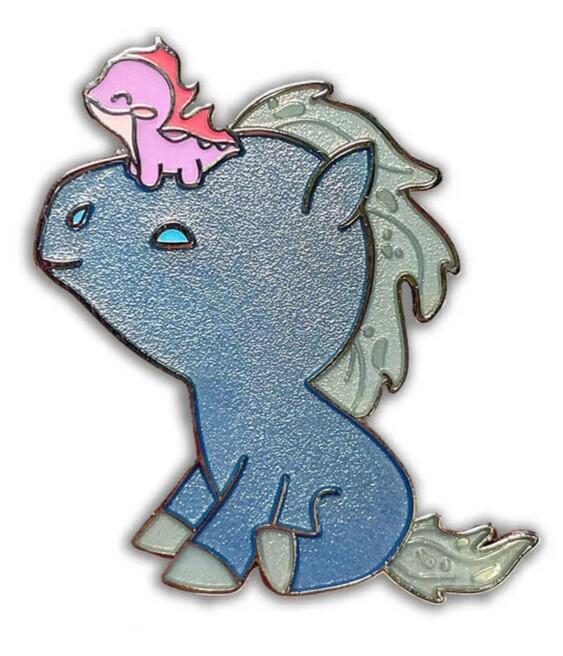 93366 - The Nokk and flaming Bruni - Fantasy Pin Series: KathlenesCreations - Fantasy Unlicensed ...
