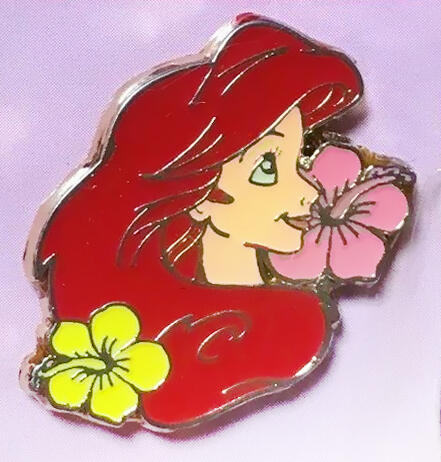93595 - Ariel Profile with Hybiscus Flowers - The Little Mermaid ...