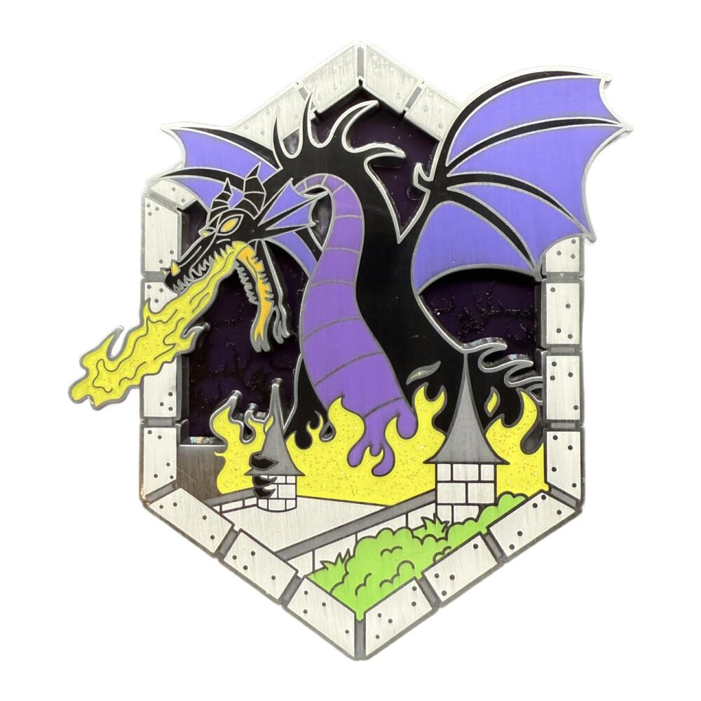 94626 - Maleficent Dragon Gate Stained Glass Pin - Disney Pins Blog ...