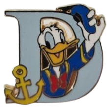 95068 - Letter D - Donald Duck - Disney PALS Lucky Draw Initials ...