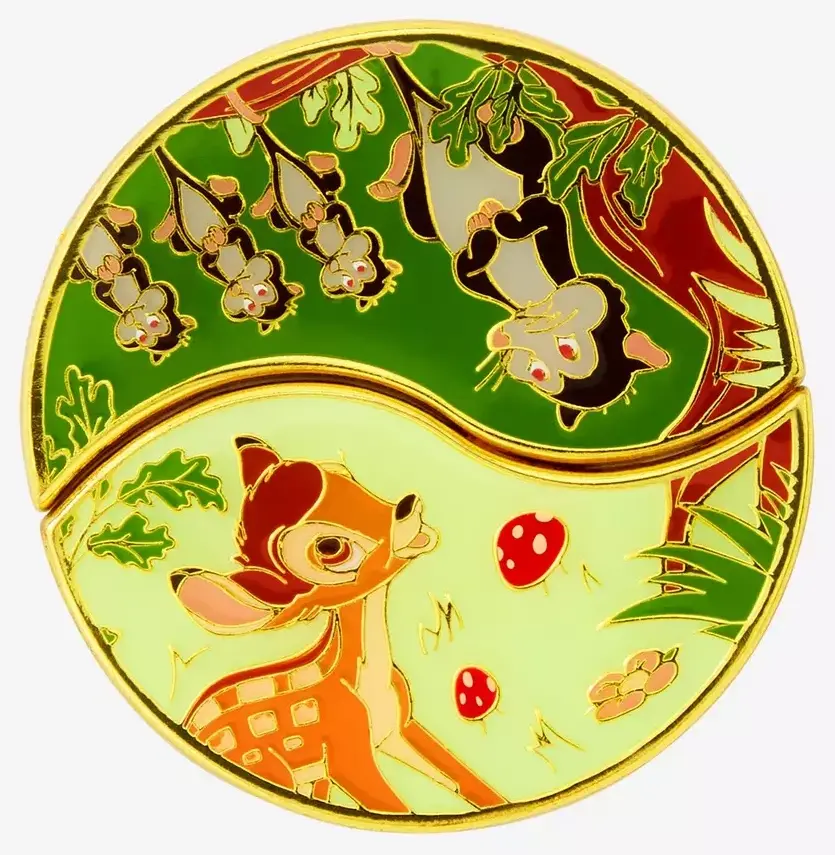 95104 - Bambi Possum 2 pin Set - Boxlunch - Disney - Loungefly Disney Pin