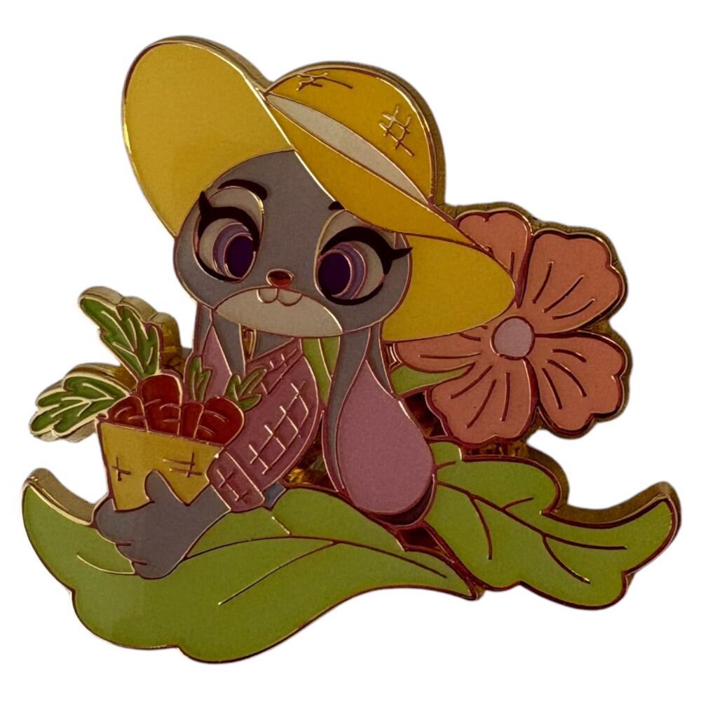 96926 - Floral Spring Pin - Zootopia - Judy Hopps - SHDR Zootopia Spring Mystery Pins 2025 ...