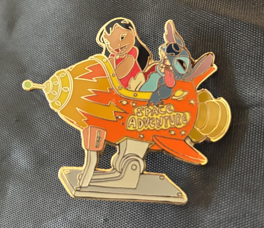 97355 - Stitch unhappy on rocket ride - Lilo & Stitch - Disney Auctions ...