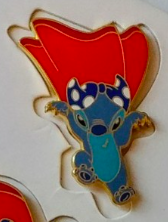 97646 - Stitch Jumping with Cape Above - Stitch Superhero Dress Up Pin ...