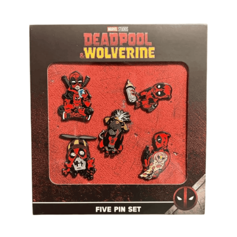 98791 - 5 Pin Set - Kidpool, Babypool, Dogpool, Headpool & Deadpool ...