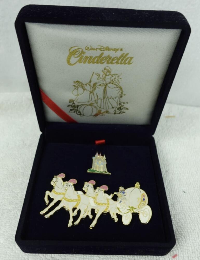 99375 - Cinderella Coach and Castle Two Pin Set - Cinderella - Disney Store US Disney Pin