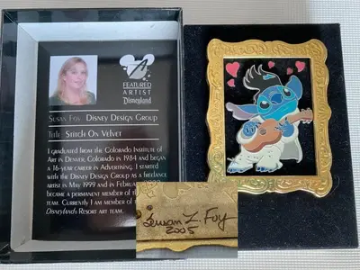 99663 - Susan Foy - Stitch as Elvis Gold Frame - Featured Artist ...