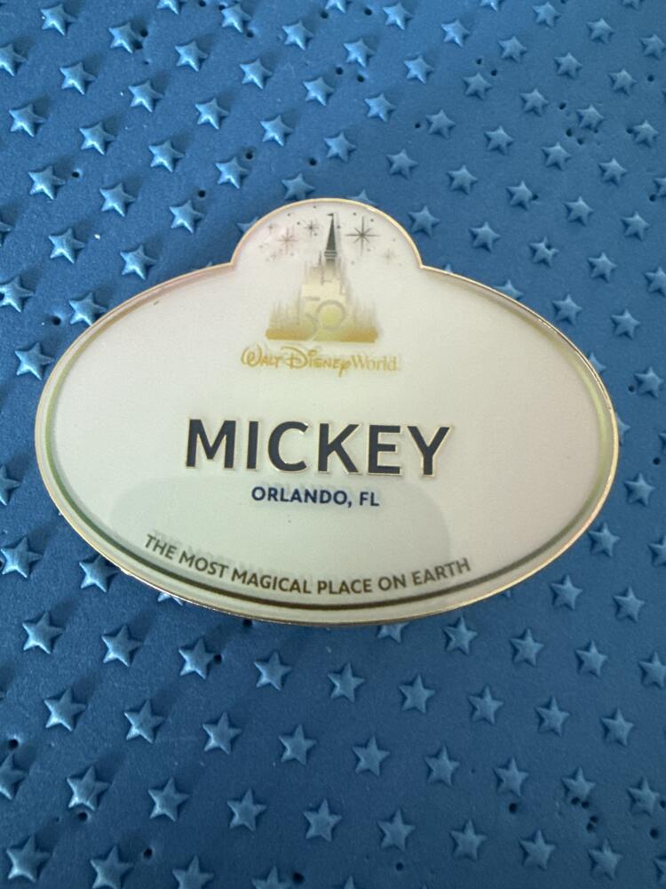 99841 - 50th Anniversary Nametag - Walt Disney World 50th Anniversary ...