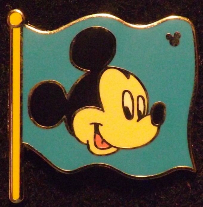 Mickey Flag - 2009 Hidden Mickey - Fun Icons | Pin & Pop
