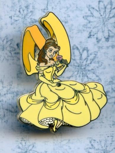 3225 - Belle ONLY - Princess Letters - Walt Disney World Disney Pin