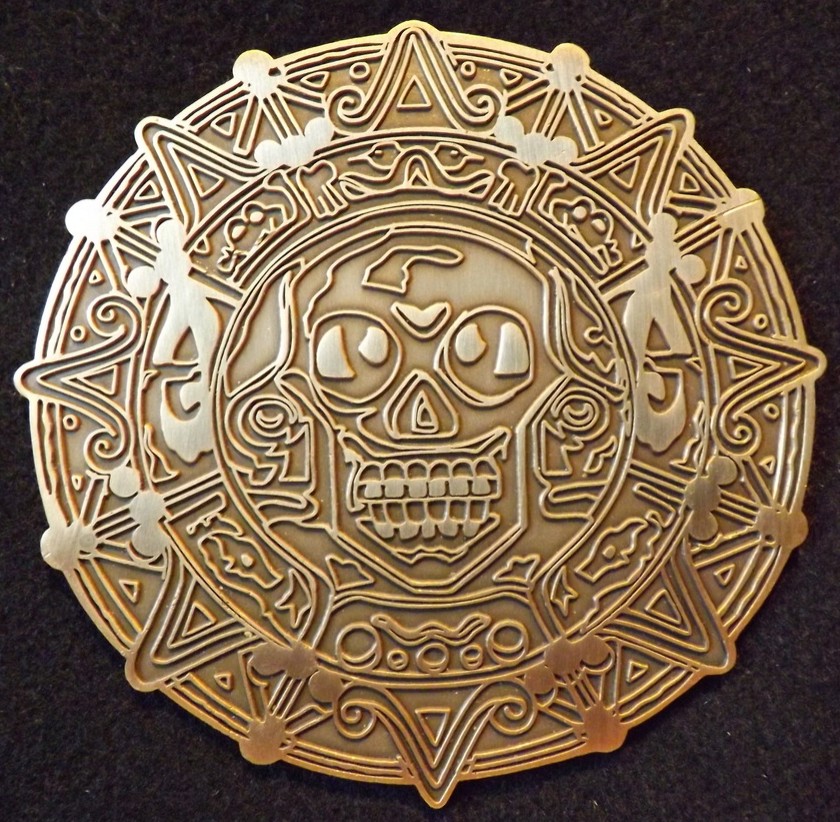 20971 - Aztec Coin Jumbo Pin - Pirates of the Caribbean - Disney Store ...