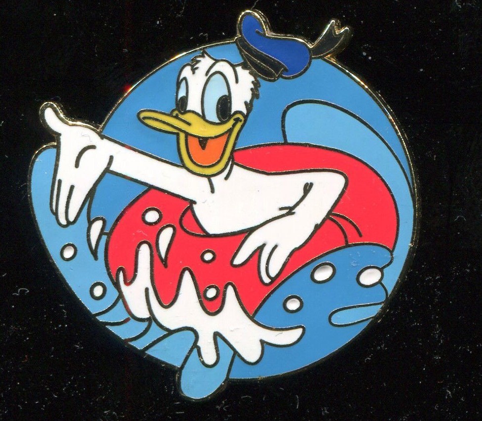 17523 - Donald Duck - 2007 Hidden Mickey - Characters in Inner Tubes ...