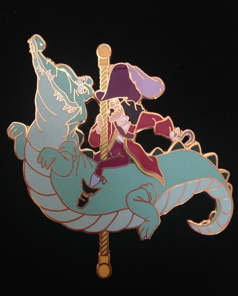 549 - Captain Hook - Villain Carousel Horse - Disney Auctions Disney Pin