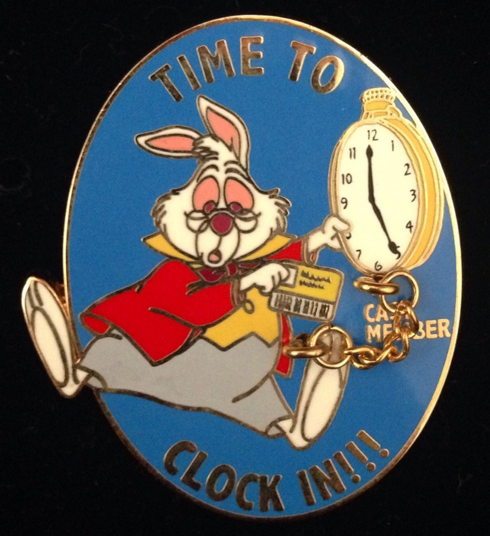 12700 - Time to Clock In - White Rabbit - Alice in Wonderland
