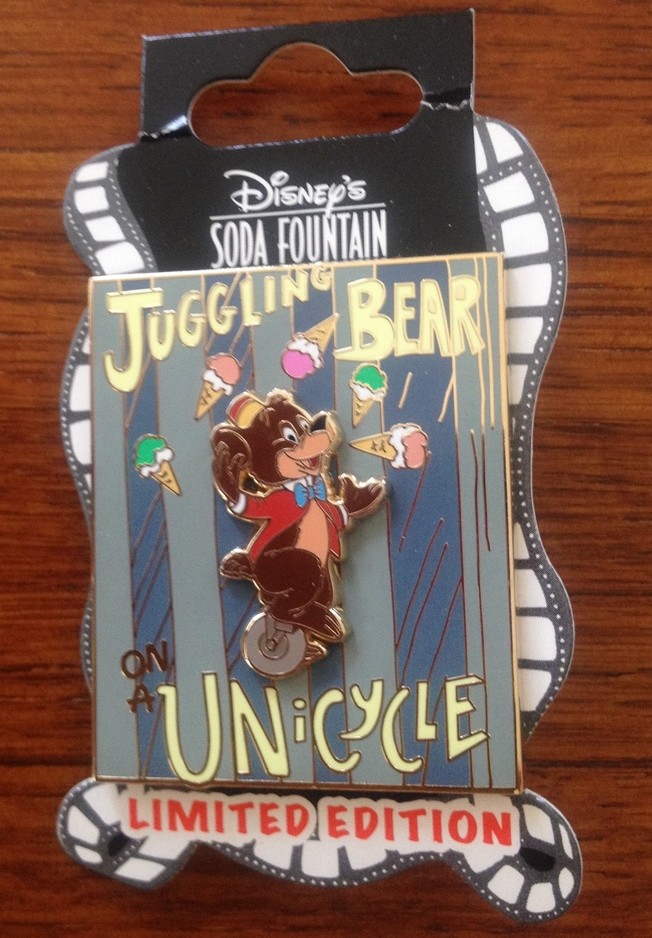 564 - Bongo the Juggling Bear on Unicycle - Circus Poster - Disney ...