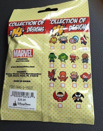 10534 - Marvel Kawaii Art Collection Collectible Pin Pack - Marvel ...