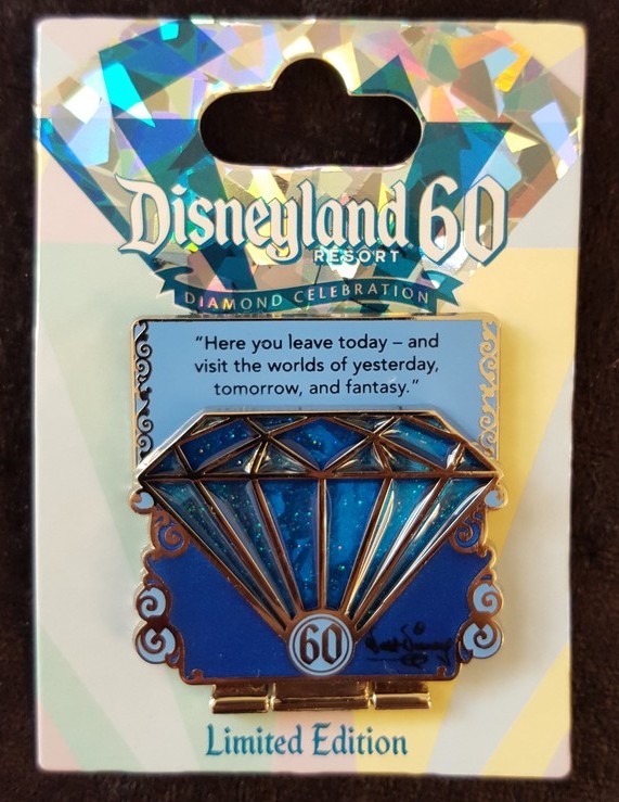 9390 - Walt Disney - Anniversary - Blue - Quote - Disneyland 60th ...