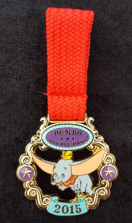 12016 - 2015 Dumbo Double Dare Medal - runDisney: Disneyland Half ...