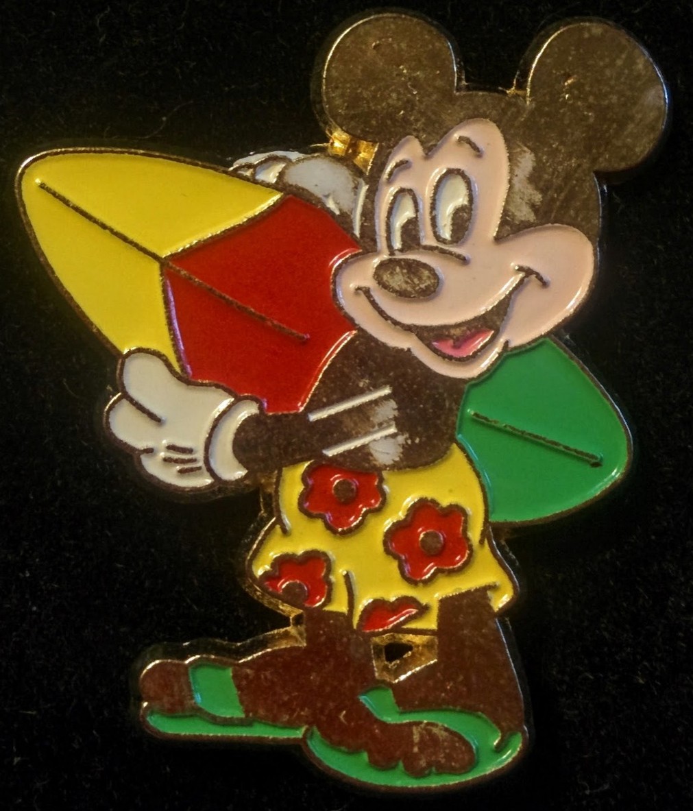 18318 - Mickey Mouse holding surfboard - Mickey Mouse - Disney Store UK ...