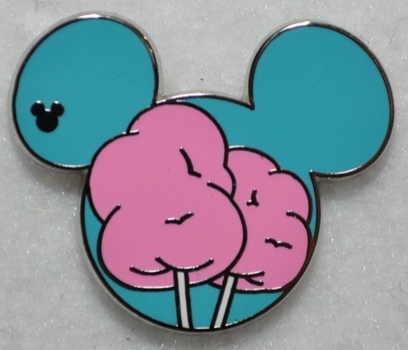 13465 - Cotton Candy - 2015 Hidden Mickey - Mickey Mouse Food Icons ...