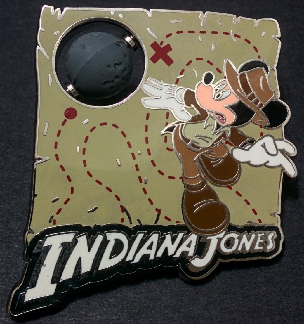 13526 - Mickey as Indiana Jones with Spinning Boulder on Map - Indiana ...