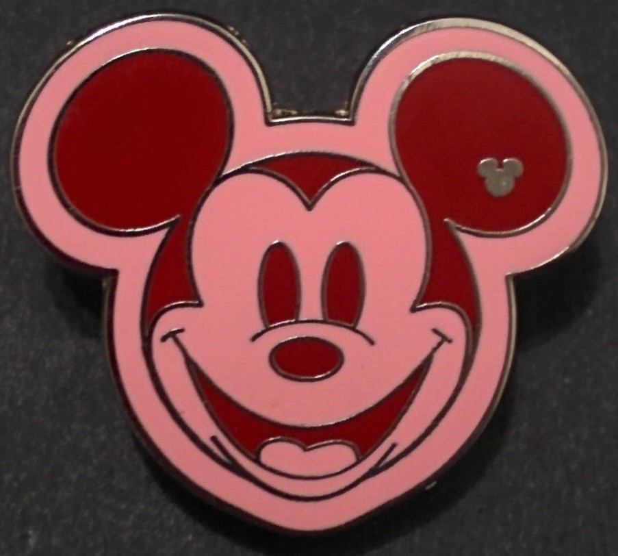 8960 - Dark Red Completer - 2009 Hidden Mickey - Colorful Mickey Heads ...