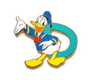 5595 - D is for Donald Duck - Japan Disney Mall - Disney Character ...