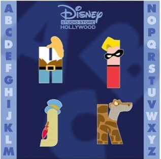 11305 - HIJK Set - H-Happy, I-Mr. Incredible, J-Jiminy Cricket and K ...