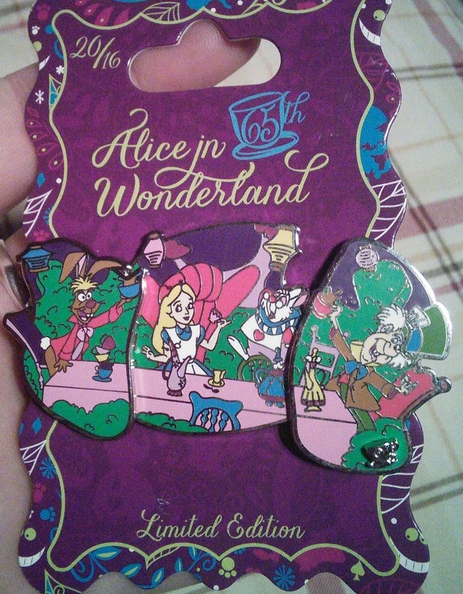 18662 - Mad Tea Party 3-pin set - Alice In Wonderland 65th Anniversary