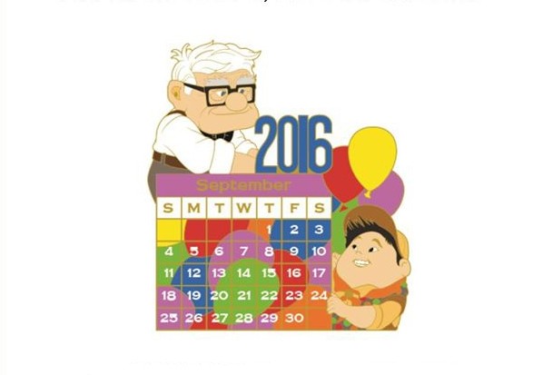 6945 - Up (Surprise Release) - 2016 PIXAR Calendar - Disney Studio ...
