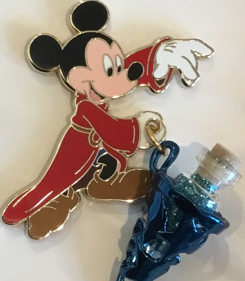 Sorcerer Mickey with Vial of Magic Dust in sorcerer hat - Magic Dust ...