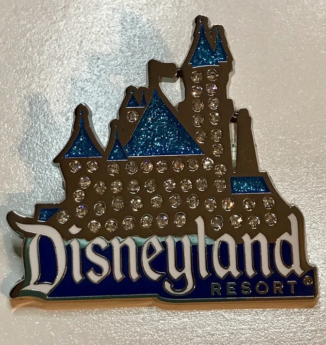 18487 - Disneyland Castle Jeweled Pin - Sleeping Beauty's Castle ...