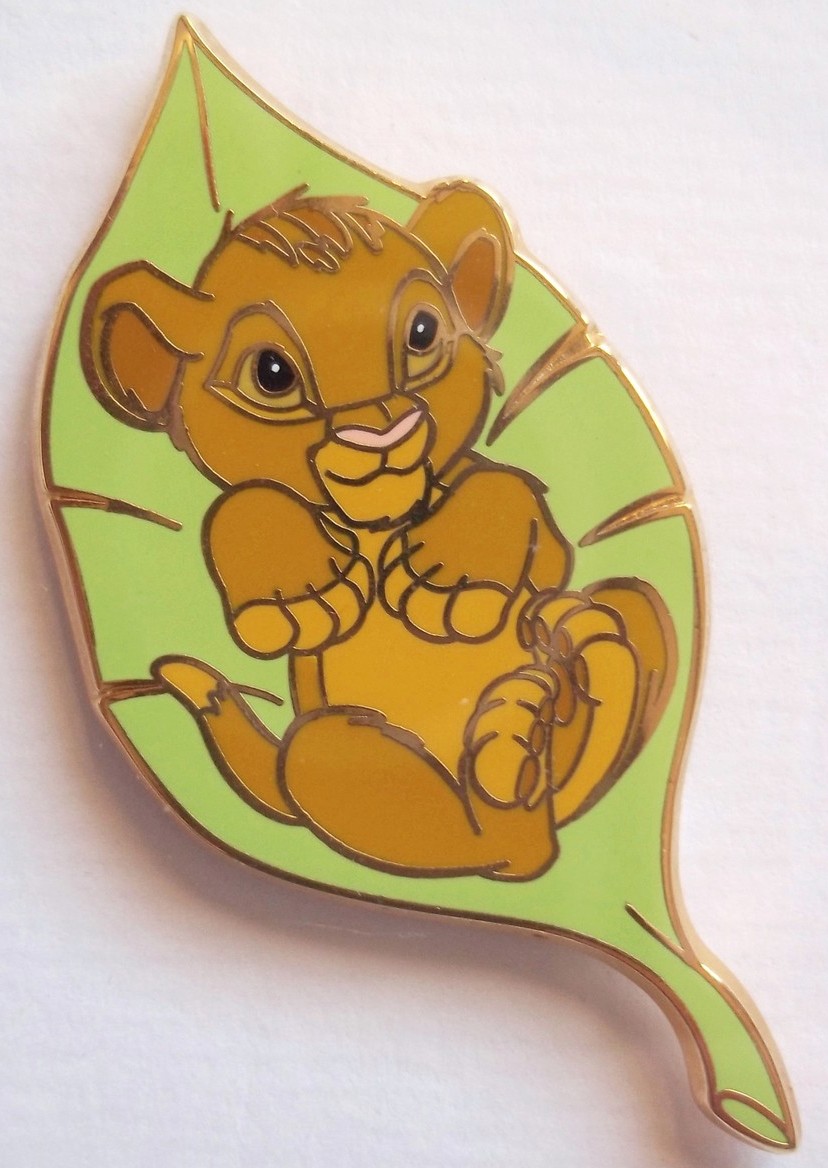 4436 - Baby Simba on a Leaf - Baby Characters - Disneyland Resort Paris ...