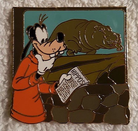 4460 - Goofy with Nile Hippopotamus - Disney's Animal Kingdom ...