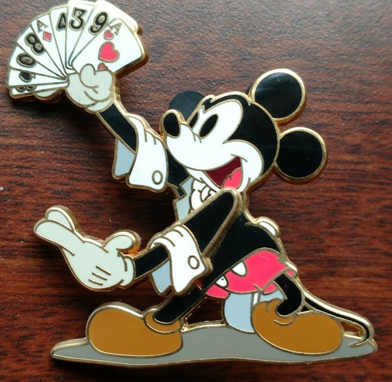 17509 - Card Trick - Magician Mickey - Disneyland Resort Disney Pin