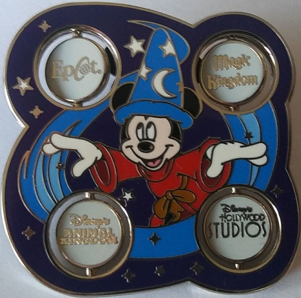 22089 - Park Icons Spinner - Sorcerer Mickey - Walt Disney World Disney Pin