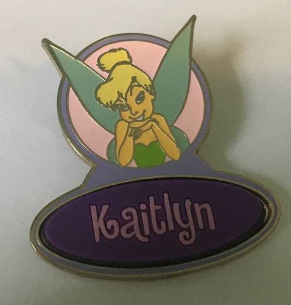 25715 - Tinker Bell - Personalized Custom Name Pin Series
