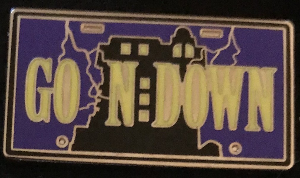 26372 - Tower of Terror - Go N Down - License Plate - Disneyland Resort ...