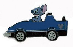 25408 - Stitch in Blue Car - 2008 Hidden Mickey - Characters Driving ...