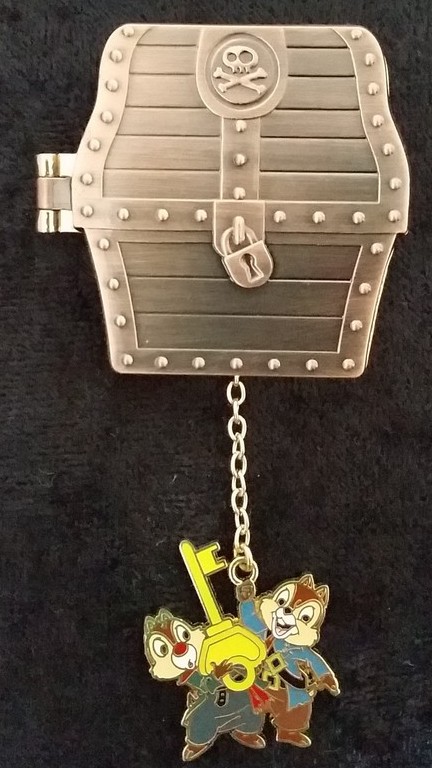 81 - Pirates of the Caribbean Treasure Chest with Chip and Dale Dangle ...