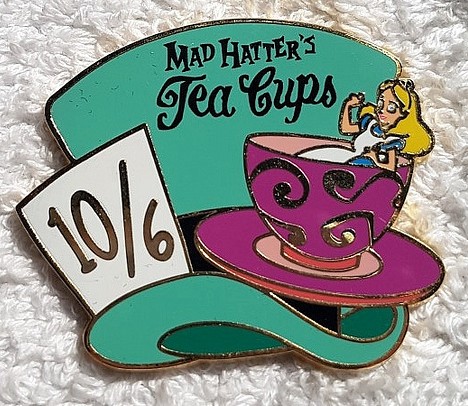 10657 - Mad Hatter's Tea Cups - Disneyland Resort Paris Disney Pin