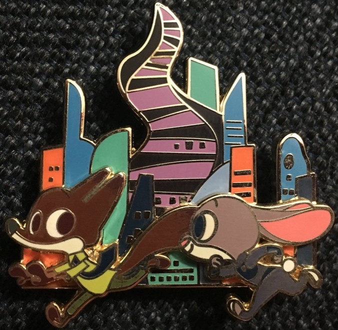 16858 - Nick and Judy Running - Zootopia