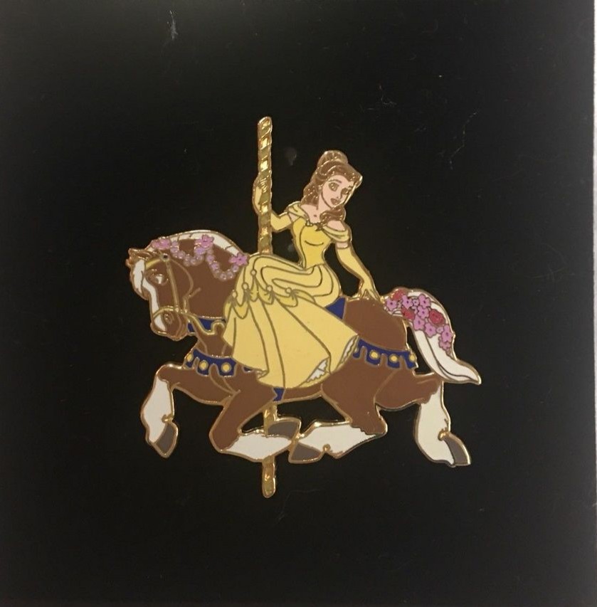 7330 - Belle - Princess Carousel Horse - Disney Auctions Disney Pin